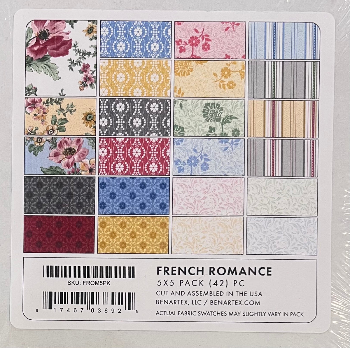 French Romance Charm Pack 5" Squares – JimShore&More